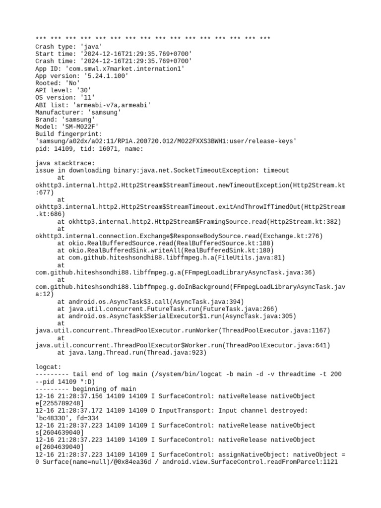 Catchlogs - 2024-12-16 at 21-29-35 - 5.24.1.100 (1204) - .Java | PDF | System Software | Software