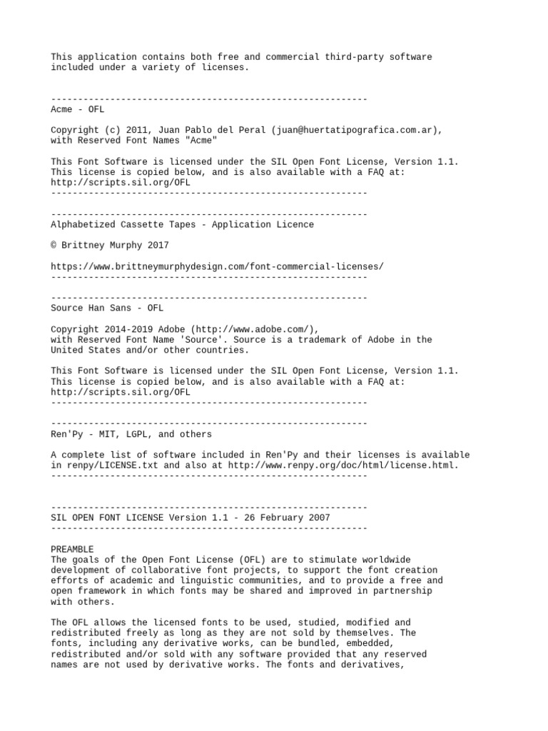 Third Party | PDF | Copyright | License