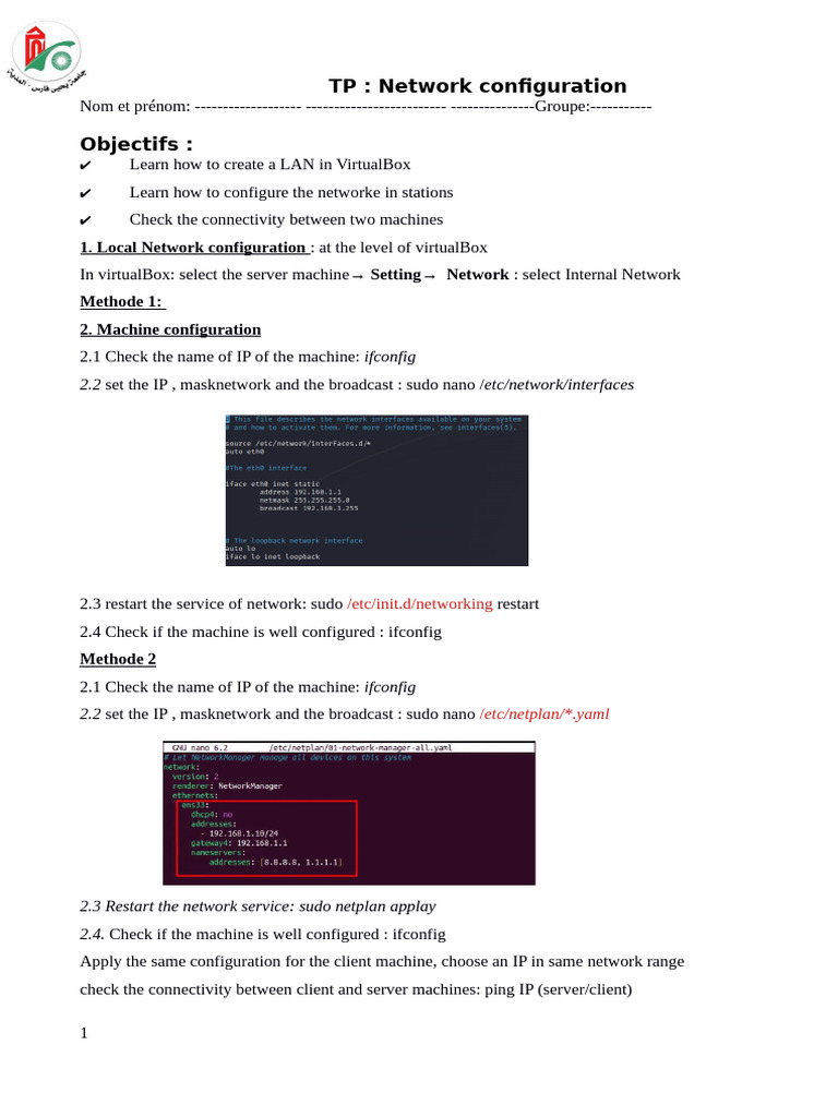 Network_configuration | PDF