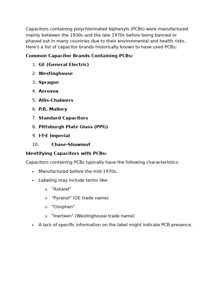 Guide for Old Capacitor | PDF
