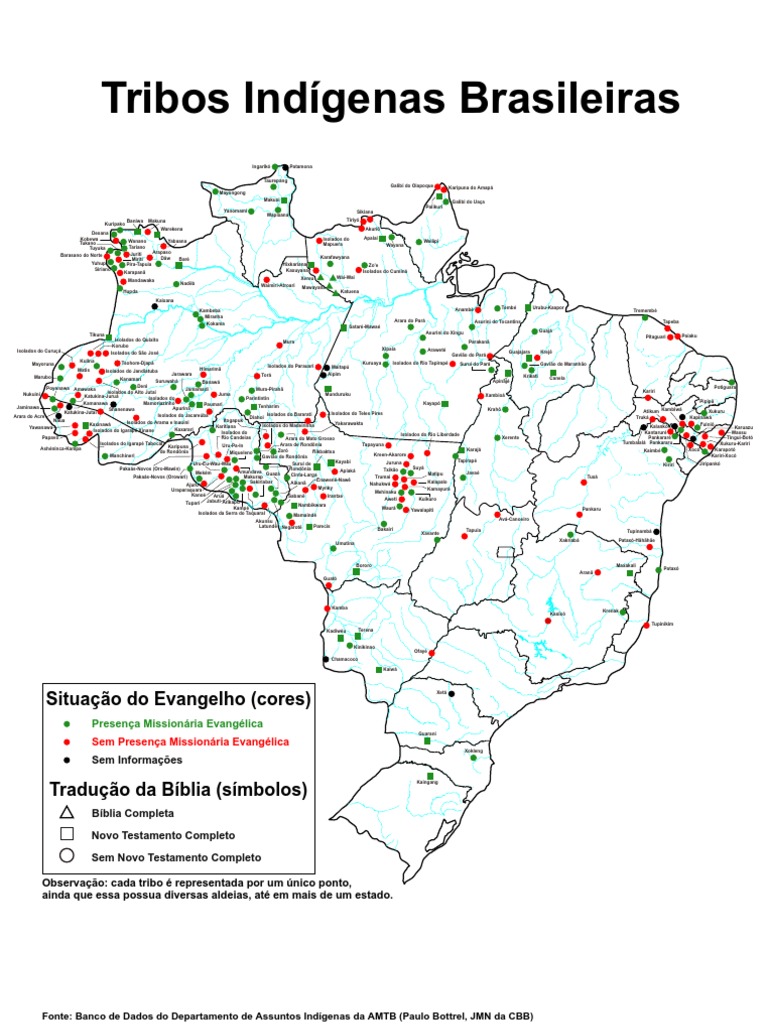 Mapa Tribos Indígenas Brasileiras - 2003 | PDF | Etnicidad | Grupos étnicos
