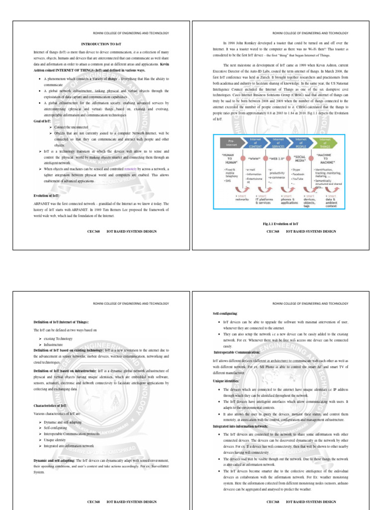 IOT Based System Design Unit I | PDF | Internet Of Things | Cloud Computing IOT Based System Design Unit I | PDF | Internet Of Things | Cloud Computing