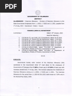 Telangana DA Revision Order 2024 | PDF | Government