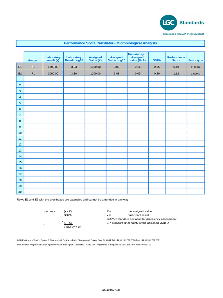 Microbiology Performance Score Calculator | PDF | Statistical Analysis ...