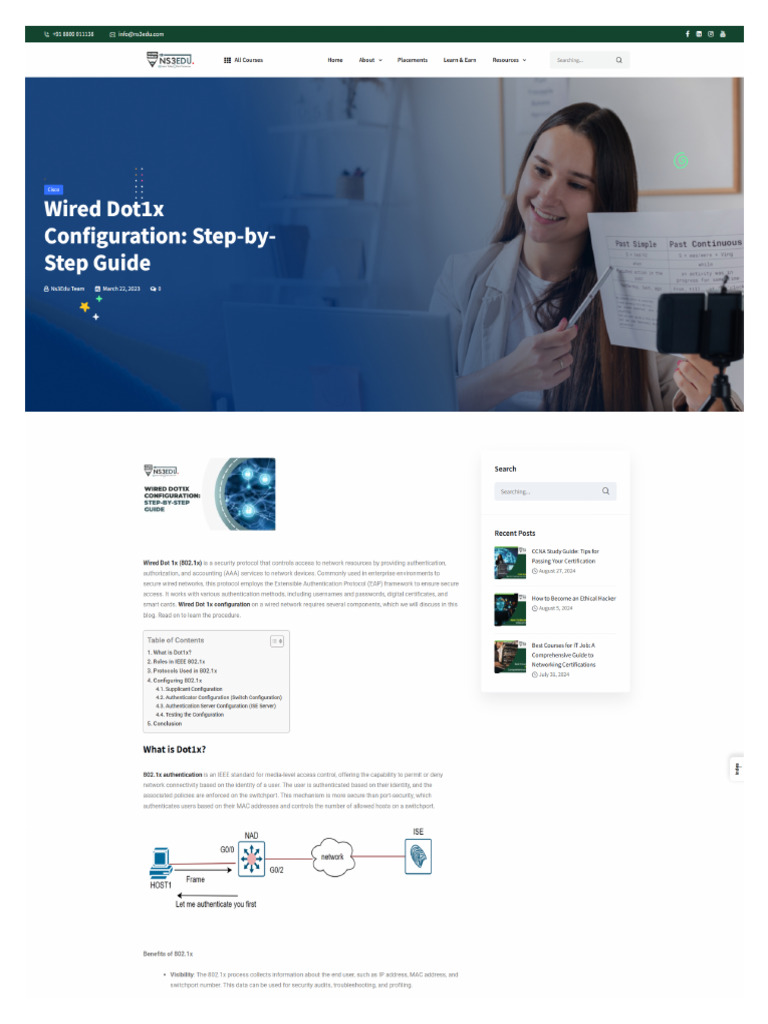 Screencapture Ns3edu Blog Wired Dot1x Configuration Step by Step Guide ...