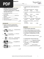 Together kl5 Short Test U3 Grammar 2 AB | PDF