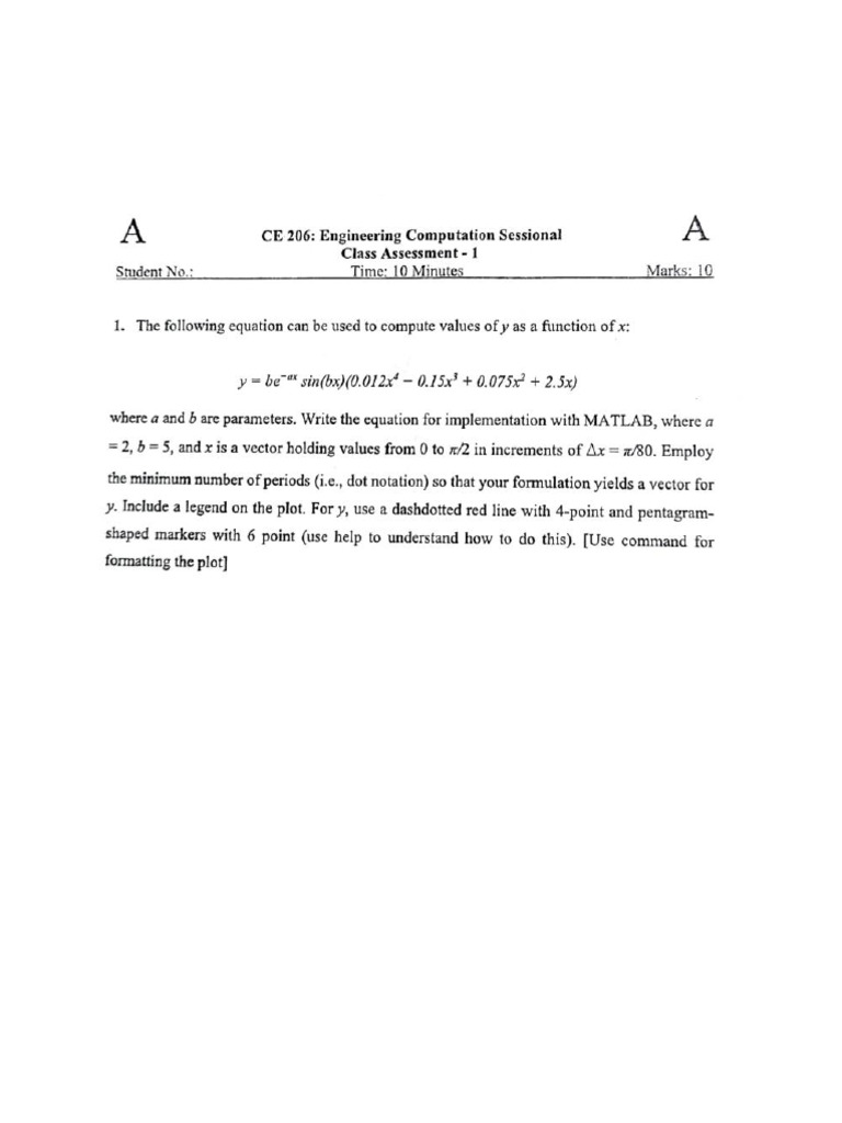CE 206 A1 Hands-On Assesments | PDF