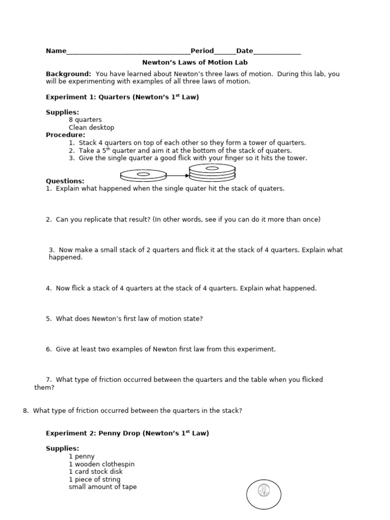Student Physics Lab Guide | PDF | Force | Newton's Laws Of Motion