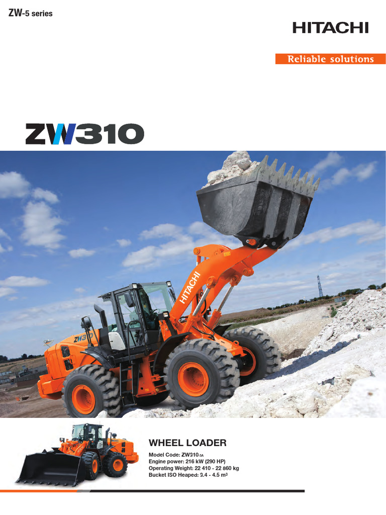 ZW310-5A (DataM+Engine) | PDF | Horsepower | Loader (Equipment)