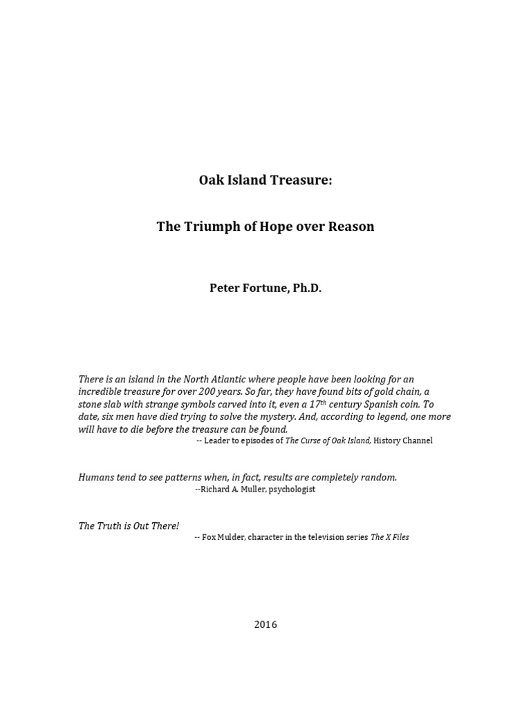 Oak Island Treasure | PDF