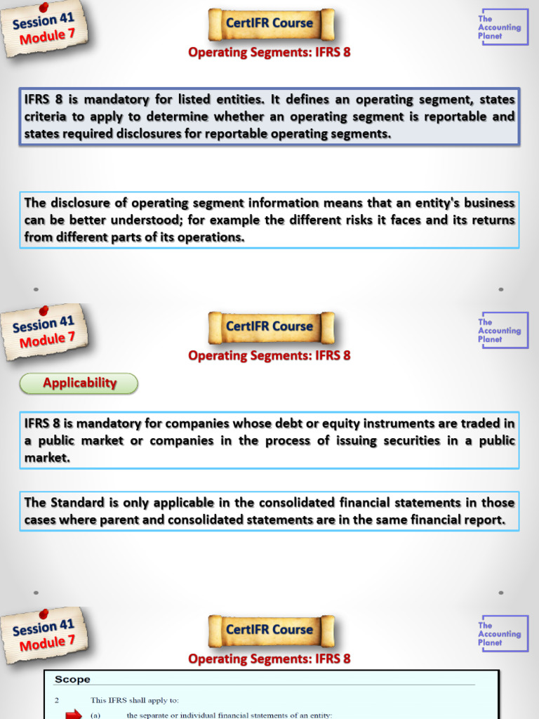 Certifr s41-Ifrs 8 | PDF | International Financial Reporting Standards ...