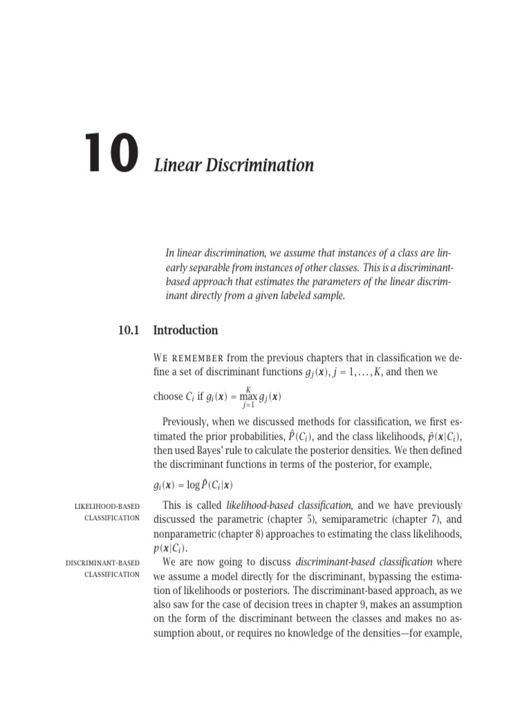 Linear Discriminant | PDF | Logistic Regression | Mathematical Optimization