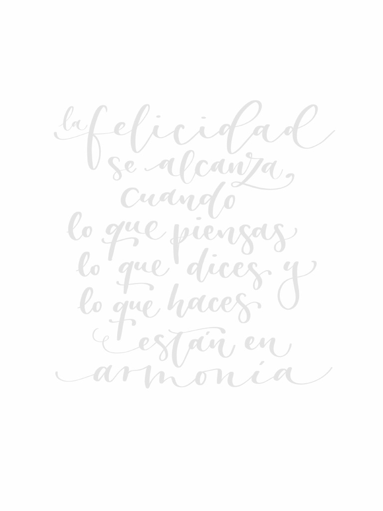 Lamina Ghandi Plantilla Lettering | PDF