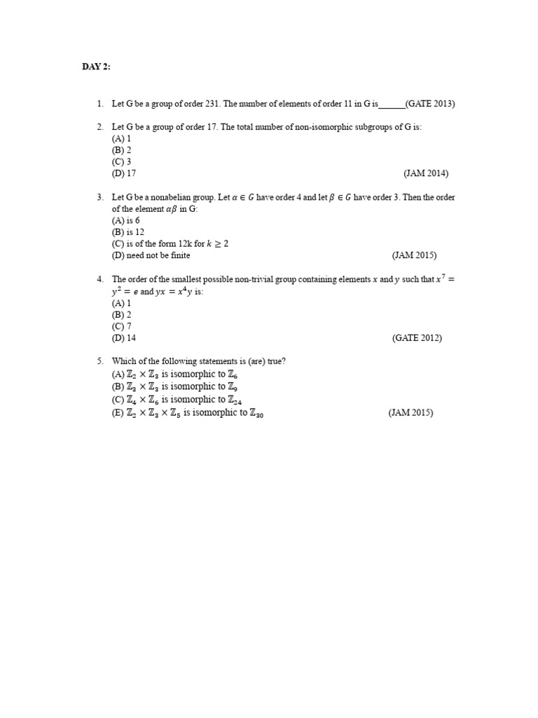 Jam Questions Algebra - Day 2 | PDF