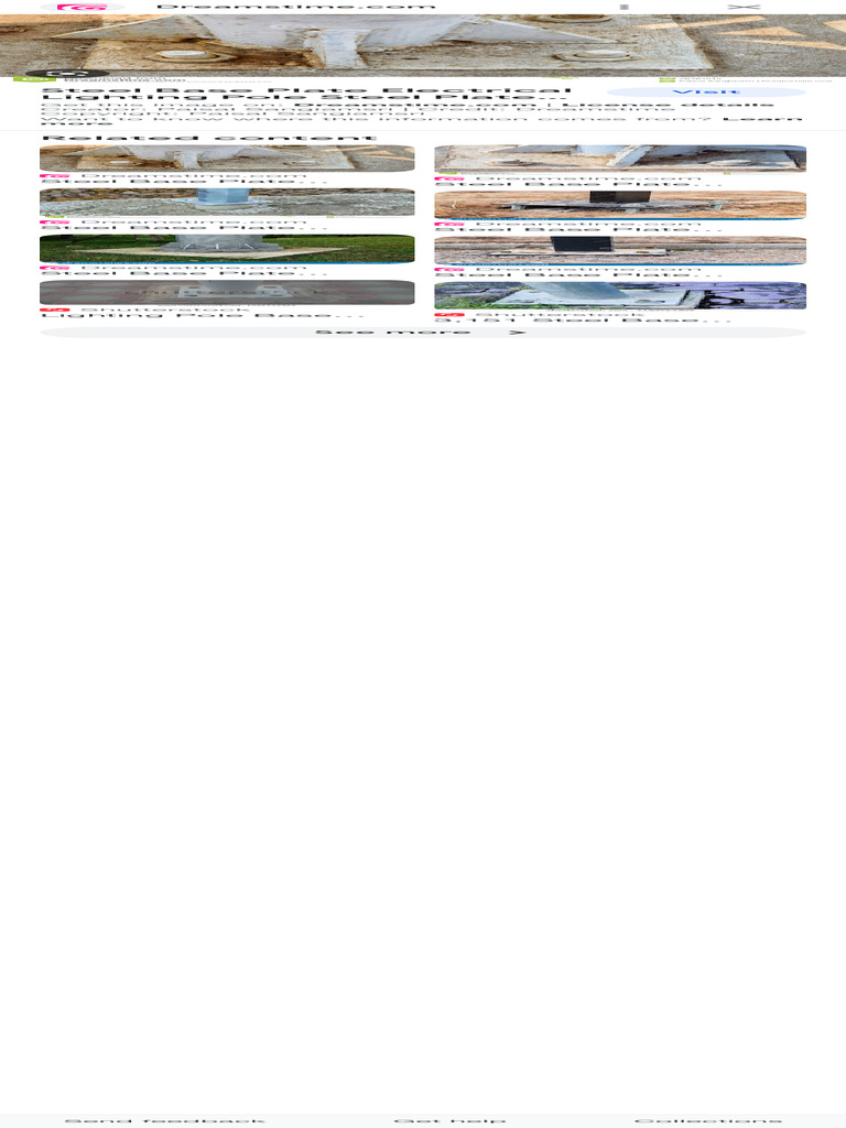 Electricity Pole Base Plate Design - Google Search | PDF