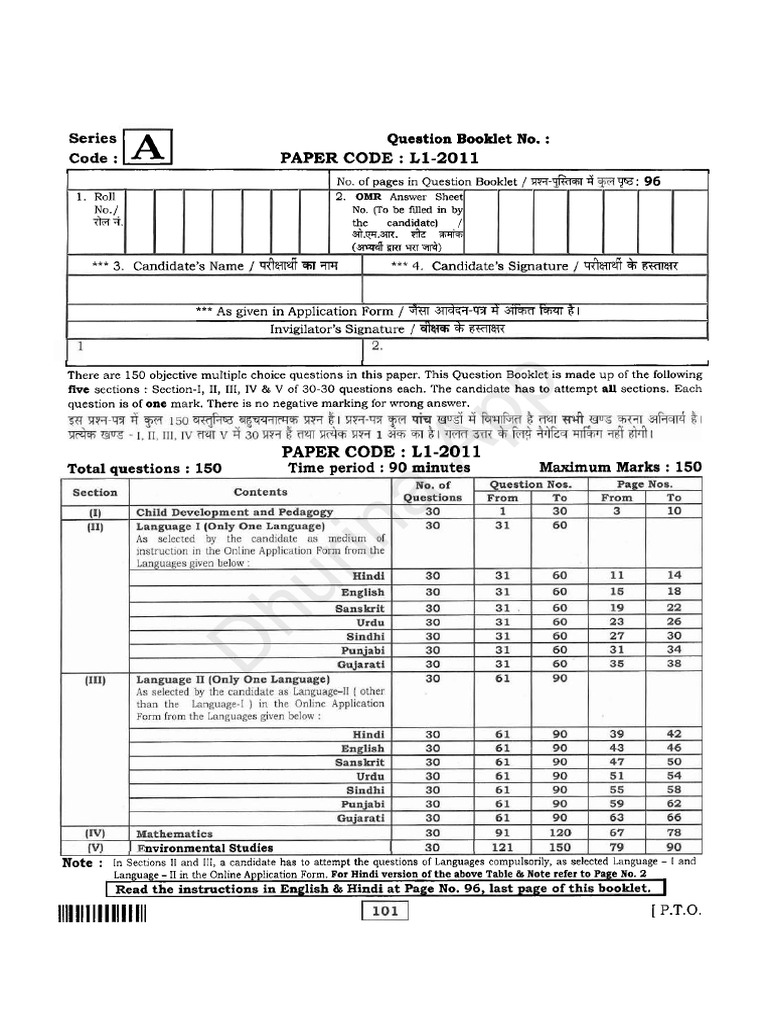 2011 Paper 1 Compressed | PDF | Psychology | Psychological Concepts