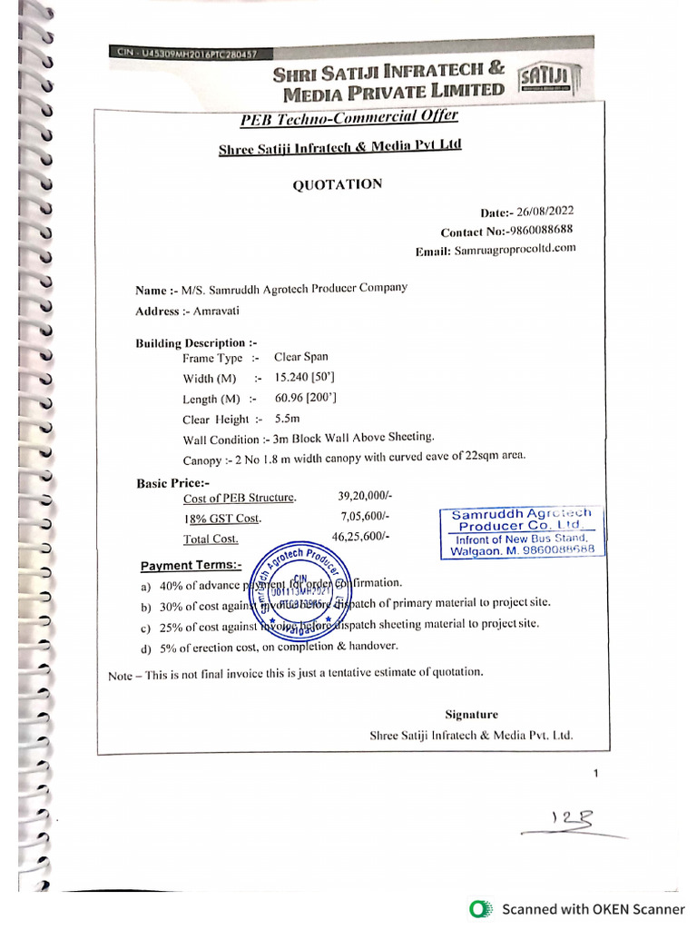 Quotation 2 Smaruddh - 103123093131 | PDF