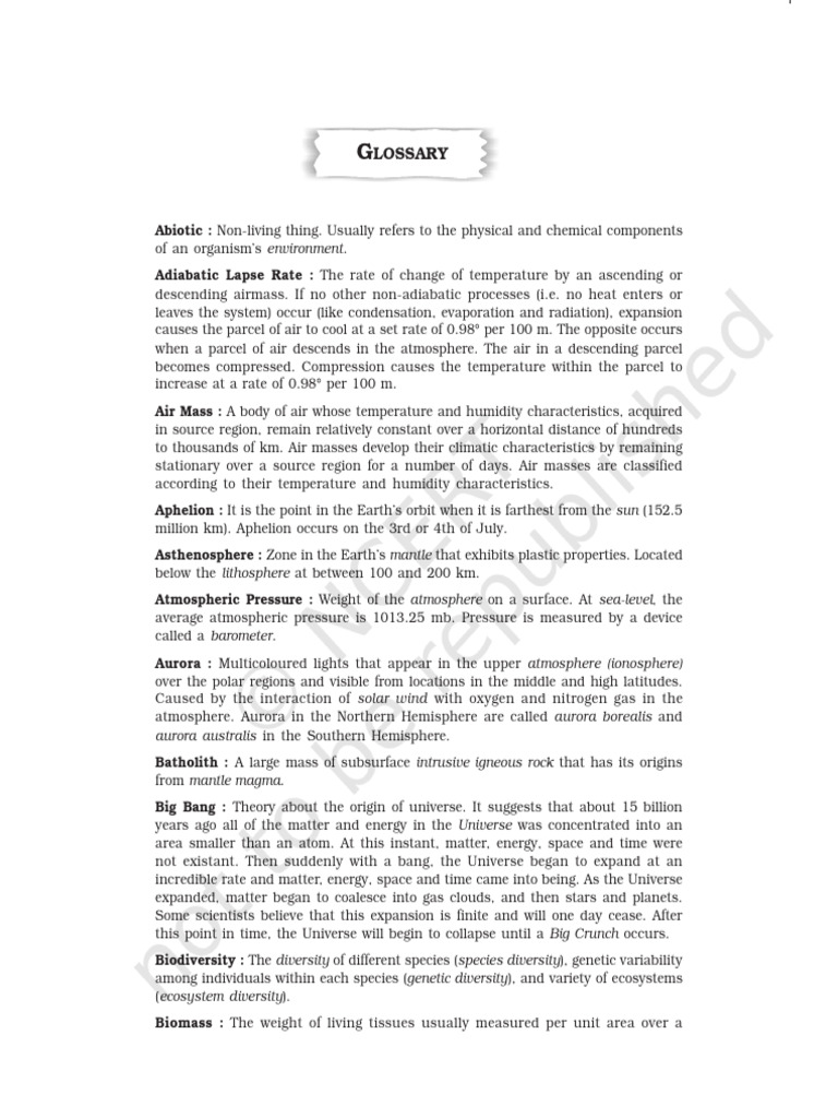 Geography English 1 | PDF | Atmosphere Of Earth | Cloud