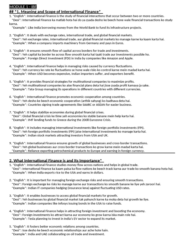 MODULE 1 | PDF | Special Drawing Rights | Bretton Woods System