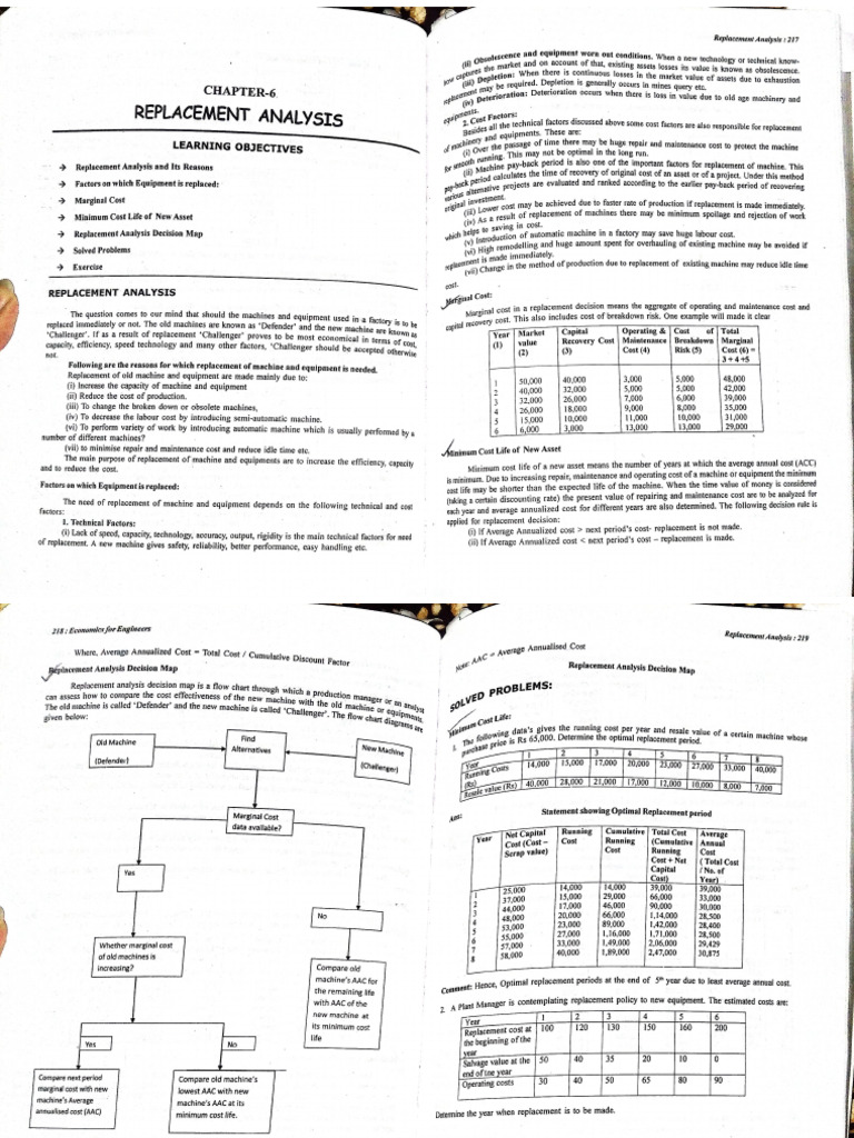 Replacement analysis | PDF