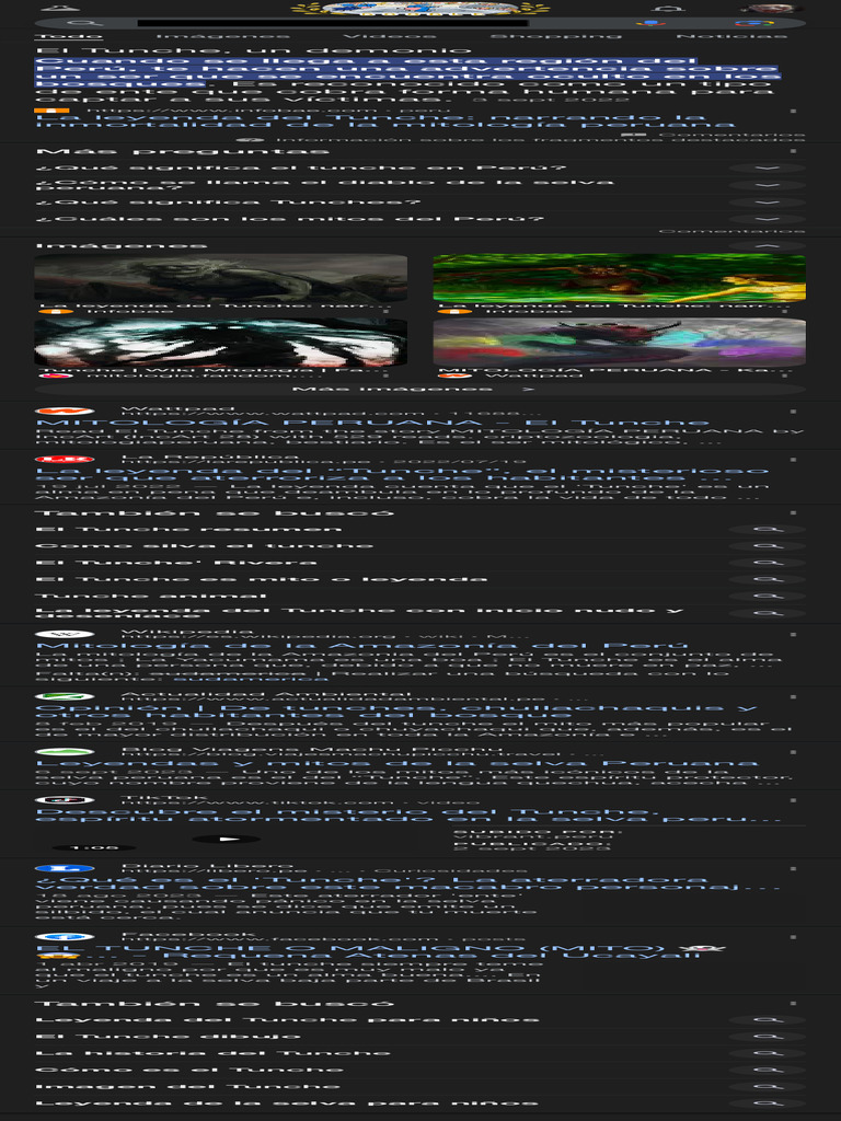 Leyenda del Tunche en Perú | PDF | Perú