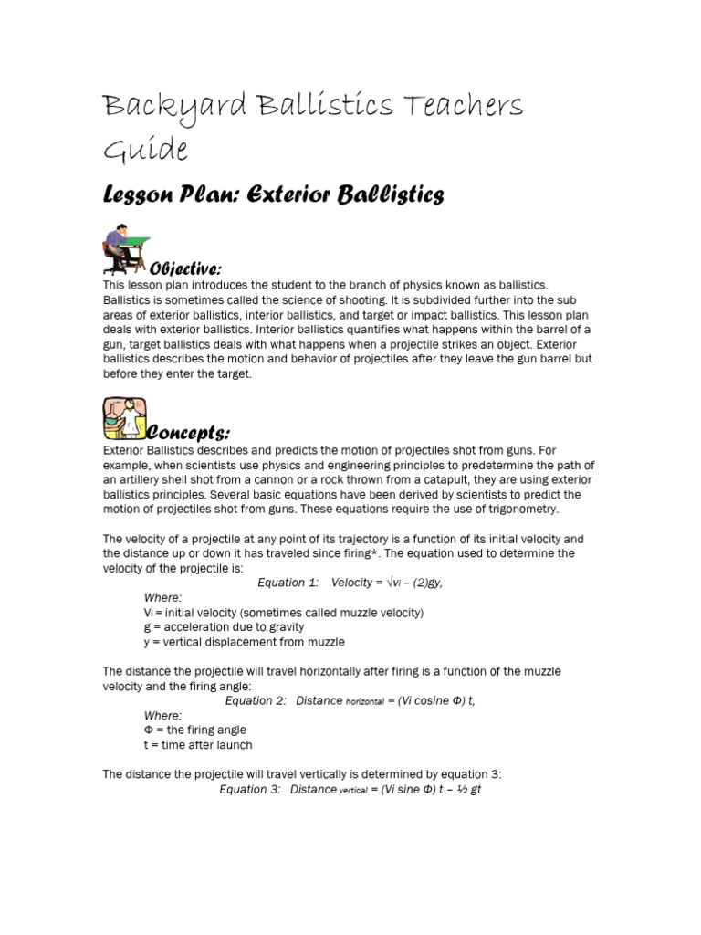backyard_ballistics_plan_5 | PDF | Ballistics | Projectiles