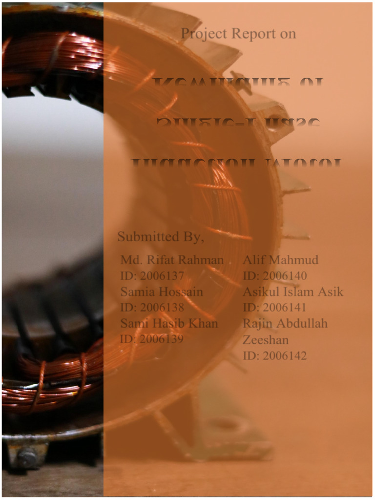 Report-final | PDF | Electric Motor | Electromagnetic Induction