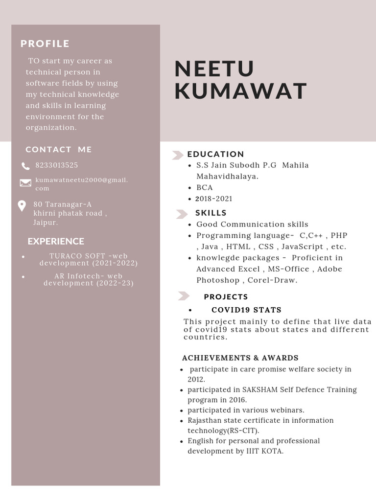 Black Modern Professional Resume (2) | PDF