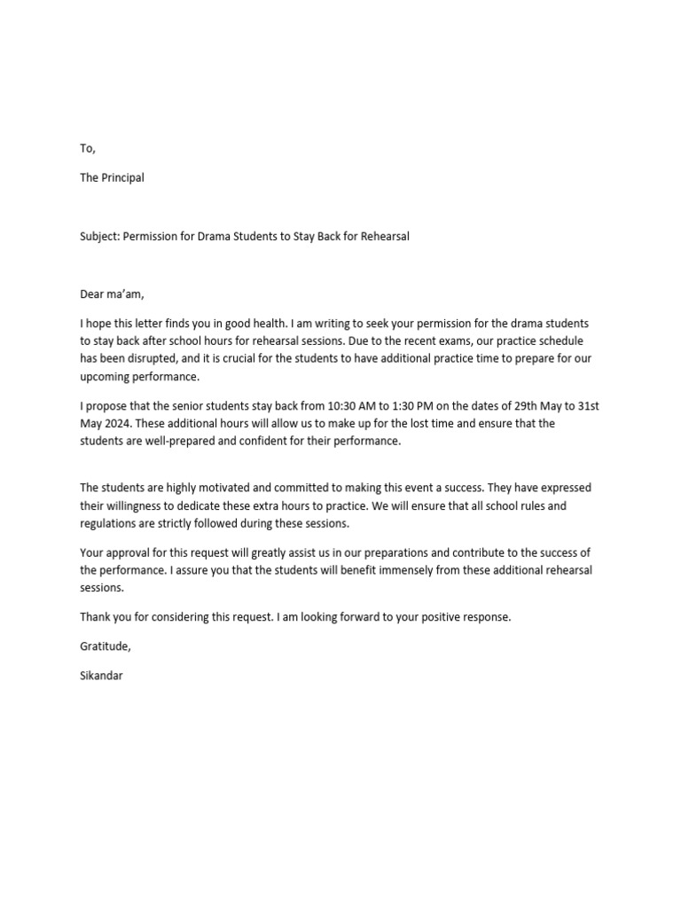 Application for Stayback | PDF