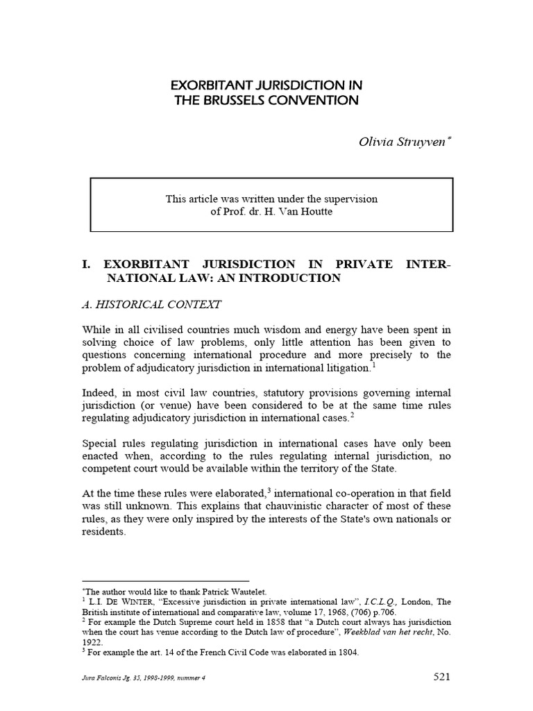 struyven | PDF | Jurisdiction | Lawsuit