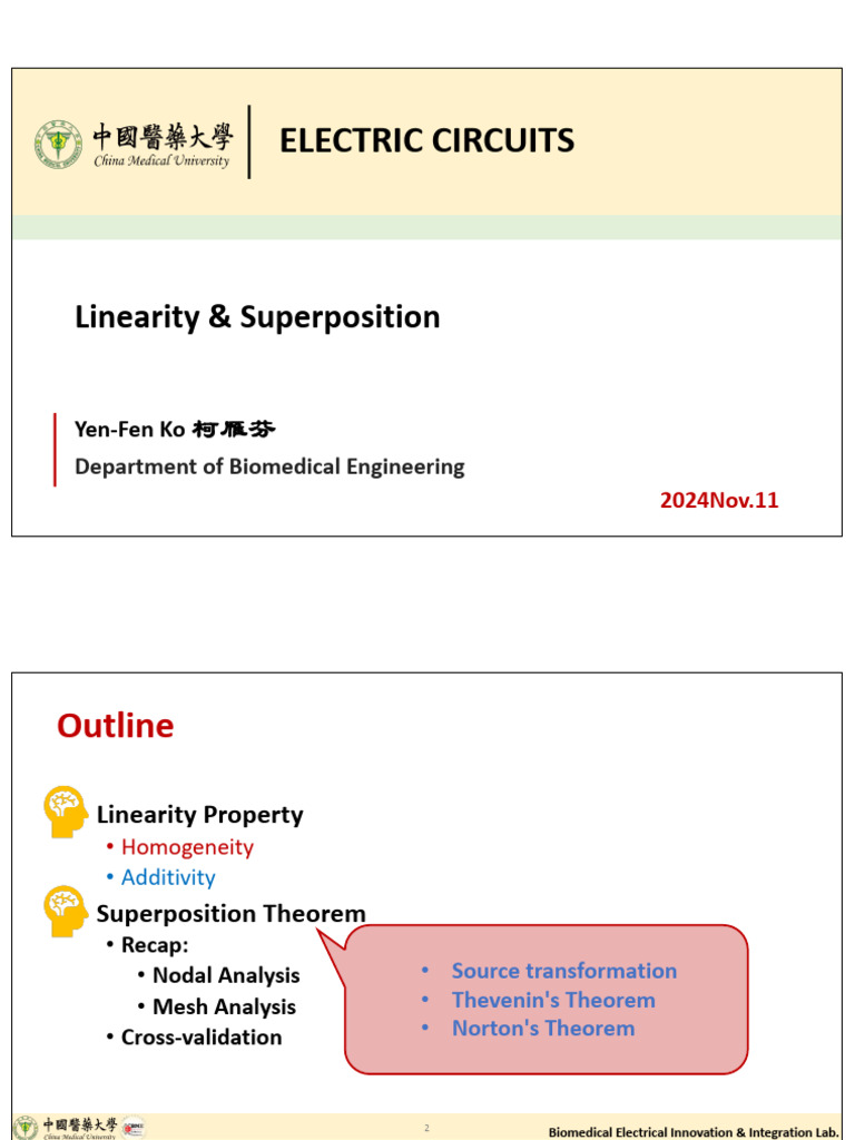 CH4 CIRCUIT THEOREMS(1) | PDF | Electrical Network | Linearity