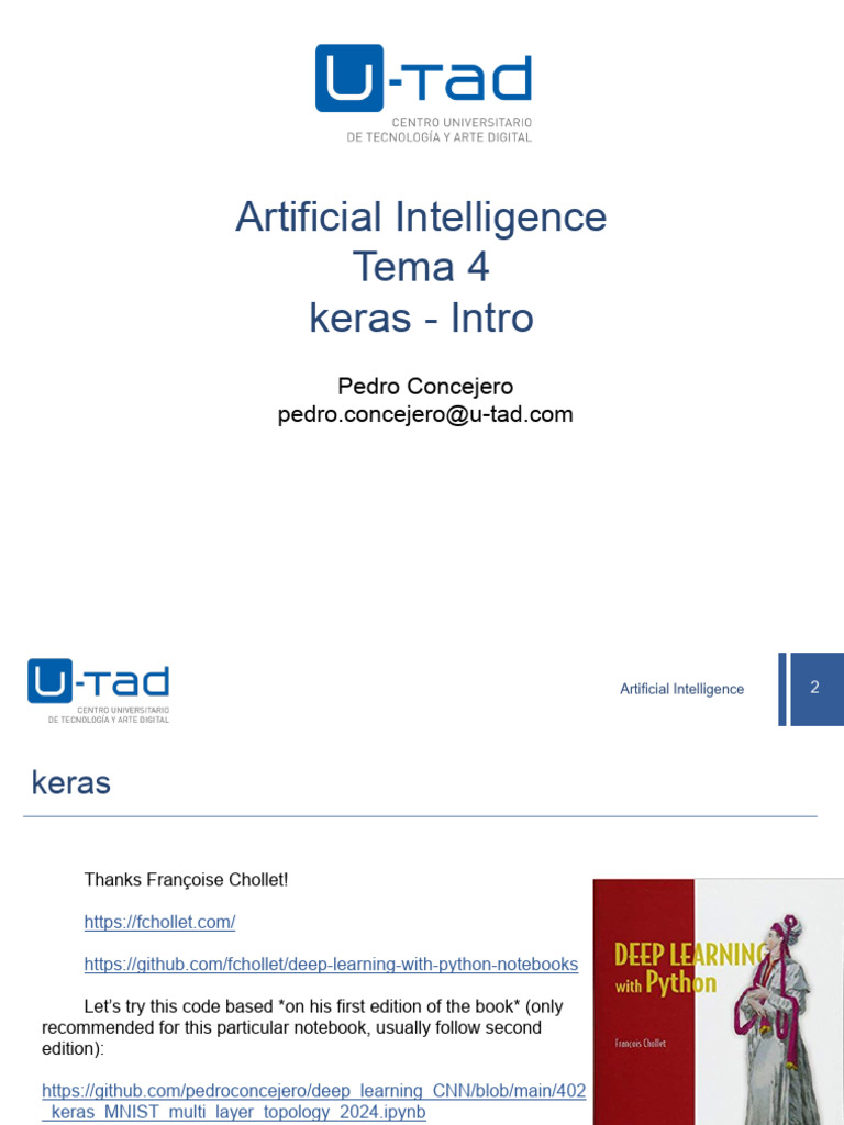 INAR 2024 25 04 Keras | PDF | Mathematical Optimization | Artificial Intelligence