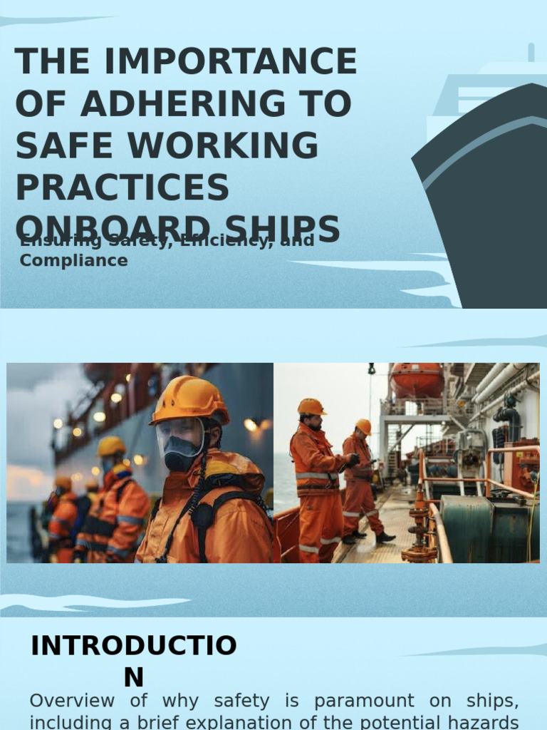 Importance of Safety Practices at Sea | PDF
