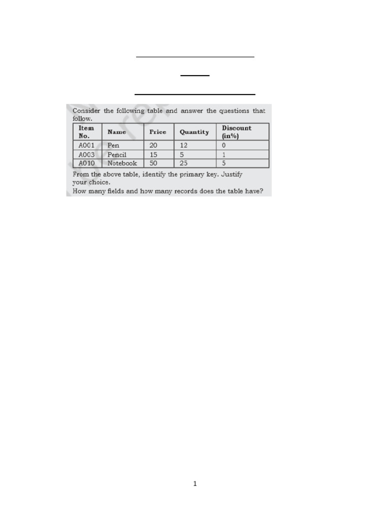 UNIT 3 DBMS WORKSHEET | PDF | Databases | Relational Database