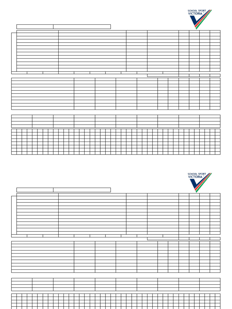 Twenty20 Score Sheet Template | PDF | Bowling (Cricket) | Ball Games