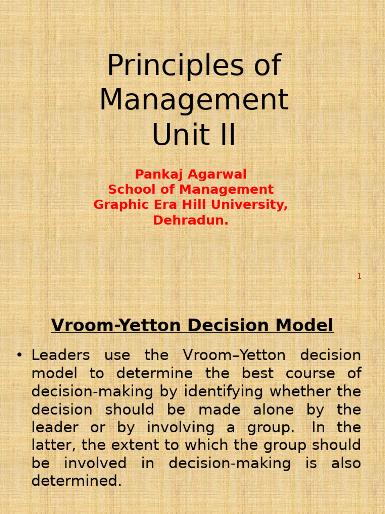 Ppt Vroom Yetton | PDF