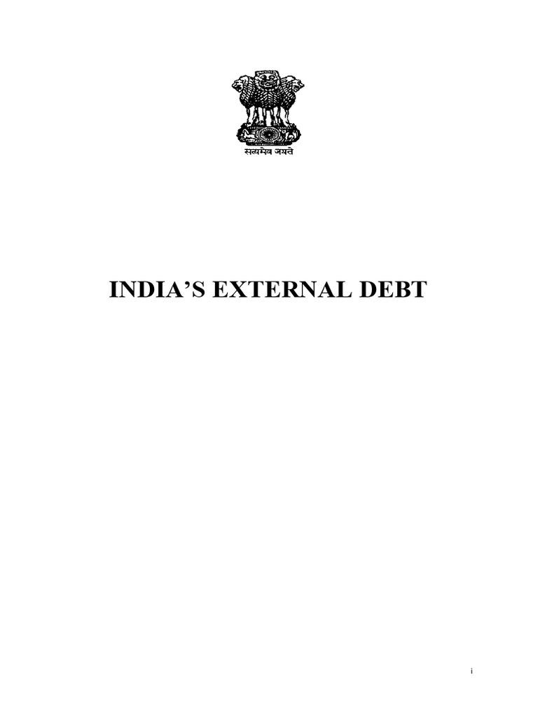 India's External Debt A Status Report 2023-24 | PDF | Debt | External Debt