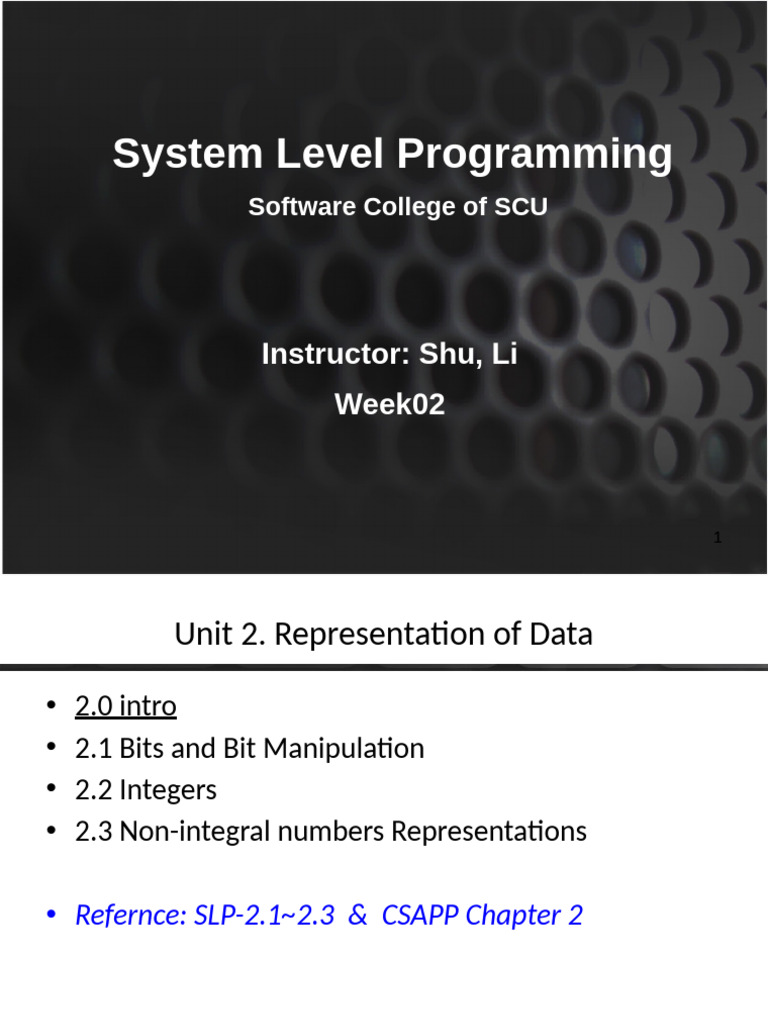 Slp Week02 e | PDF | 64 Bit Computing | Integer (Computer Science)