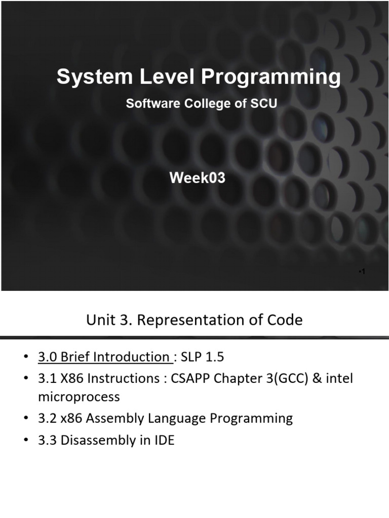 slp-week03 | PDF | Assembly Language | Computing