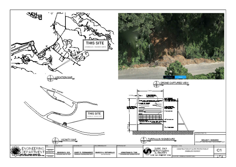 Slope Protection Construction Plans | PDF