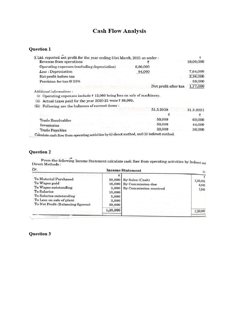 Cash Flow Analysis | PDF