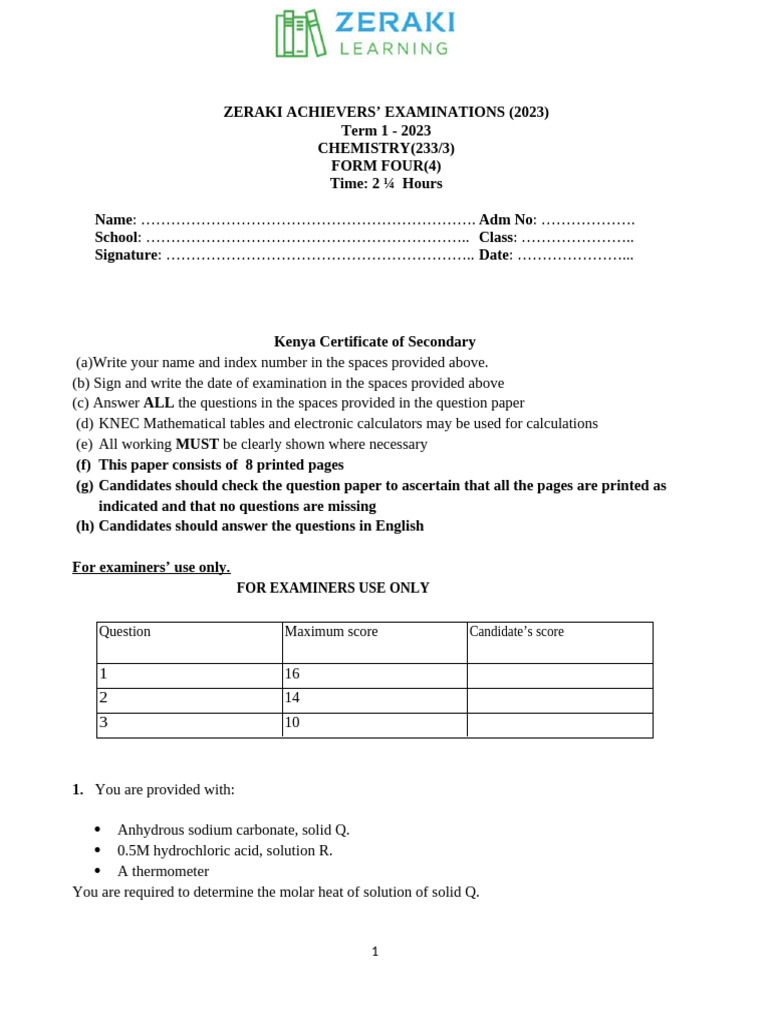 Chem Pp3.docxzer | PDF | Titration | Chemistry
