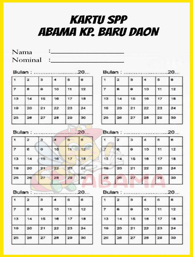 Kartu Spp Harian | PDF