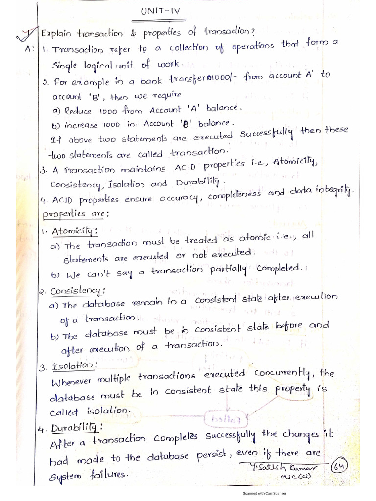 dbms-unit4-part1 | PDF
