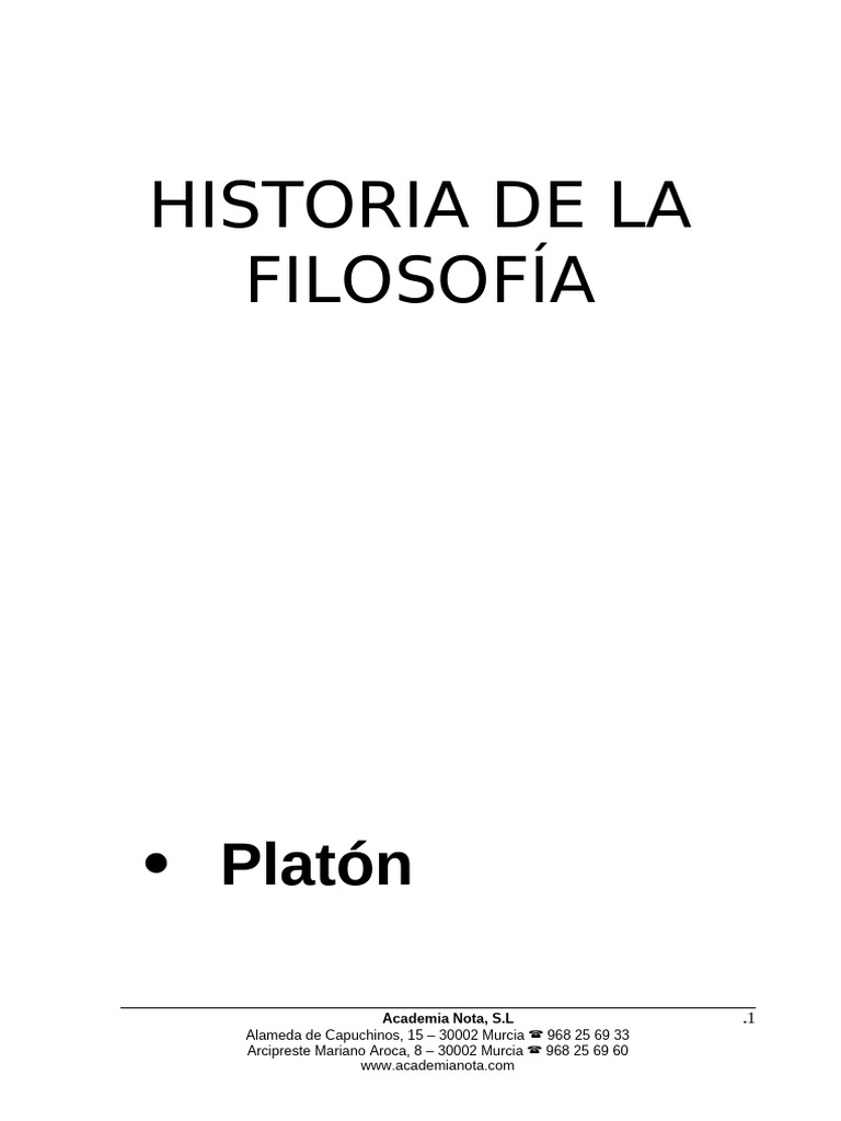 1 Platon | PDF | Platón | Conocimiento
