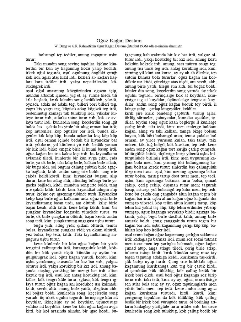 Oguz Kagan Destani | PDF