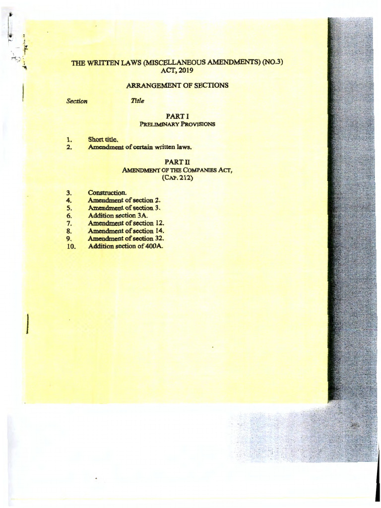 Companies Act Amendment 19 | PDF | Copyright | Non Governmental Organization