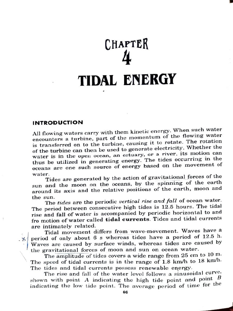 Tidal Energy | PDF | Tide | Nature