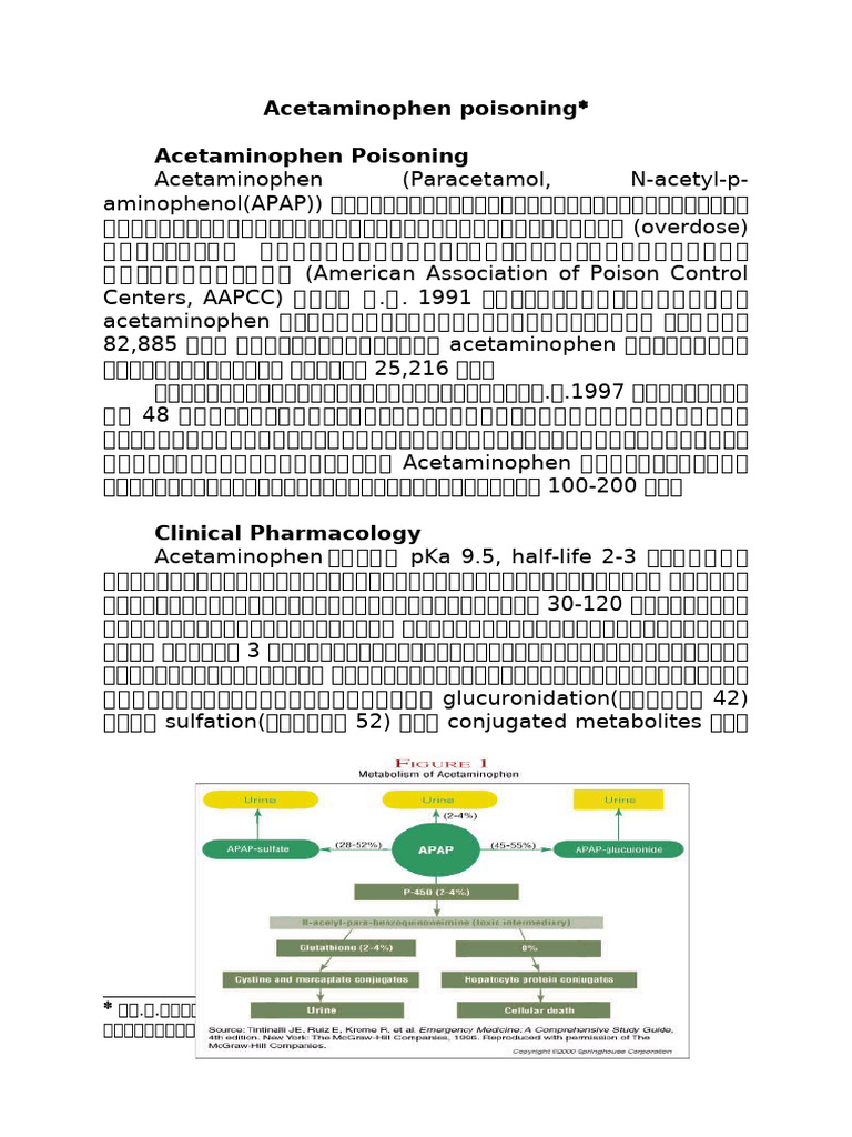 Acetaminophen poisoning | PDF