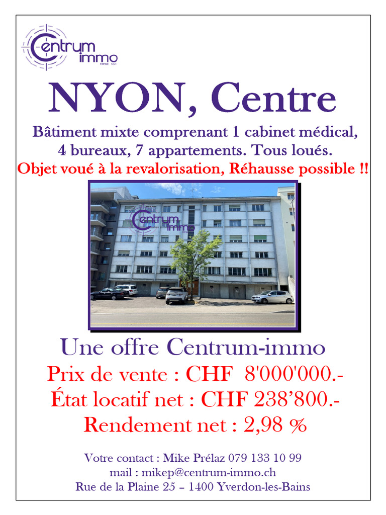 Nyon, Bâtiment | PDF